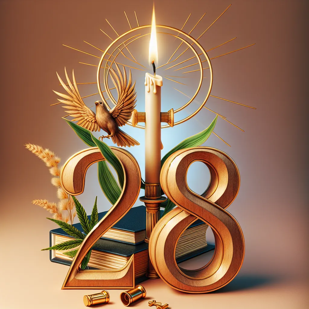 Importancia del número 28 en la riqueza espiritual